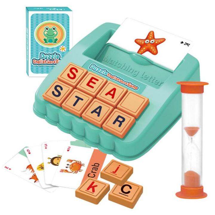 Spelling Games Early Learning Educational Toy with Hourglass Timer ...
