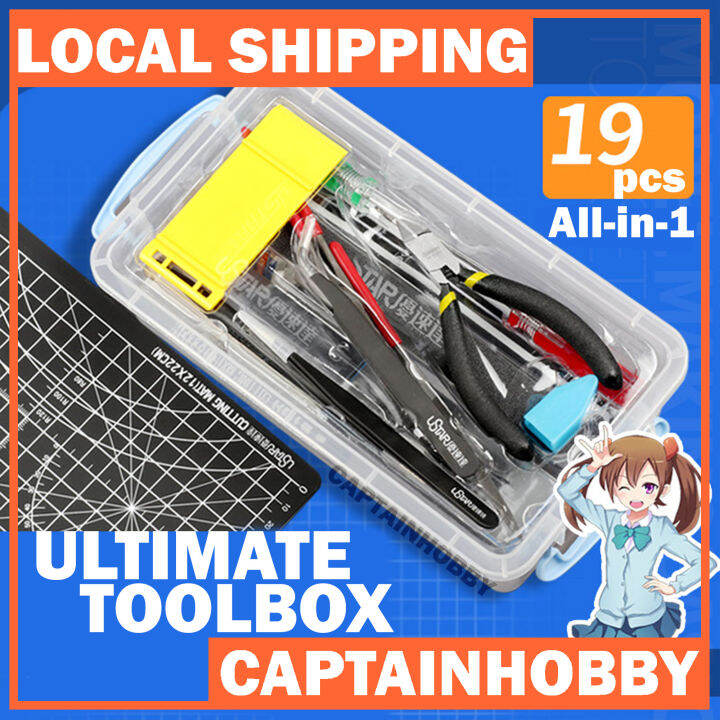 19 Pcs Complete Beginner Tools Set by USTAR including Side Cutter ...