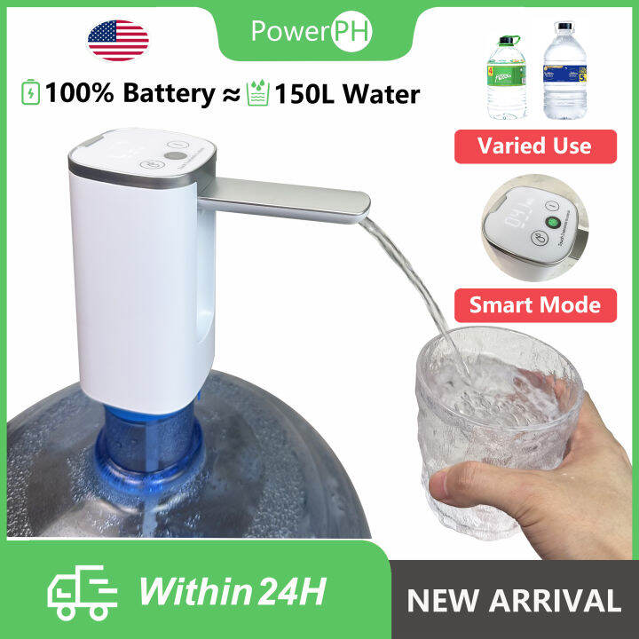 POWERPH Automatic Water Dispenser Rechargeable Wireless Intelligent ...