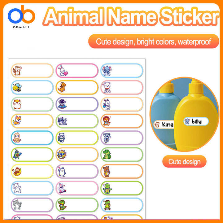 Waterproof Writable Name Stickers Writable Personalized Labels Variety ...