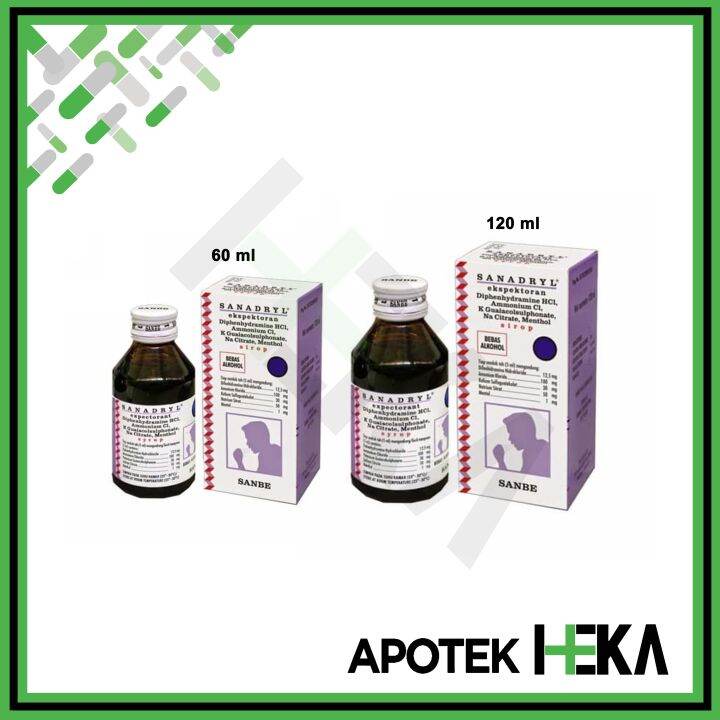 Sanadryl Sirup Expectorant - Syrup Obat Batuk Berdahak | Lazada Indonesia