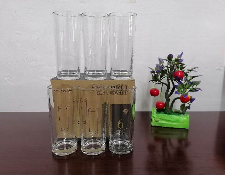 Delisoga Deli Glassware Glass Transparent Drinking Set 6pcs 13cm 60138 ...