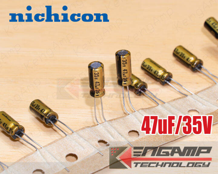 (10ตัว) [E-CAP] 47uF/35V 85 C Nichicon FW(M) 5x11mm P=2mm | Lazada.co.th