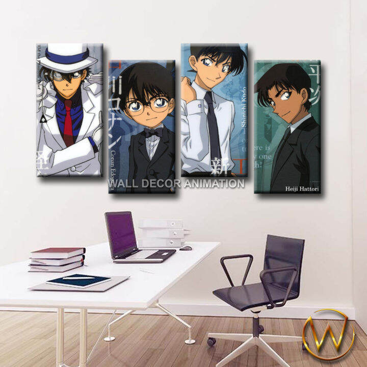 Hiasan Dinding Anime Detective Conan 1 SET-4 Pcs Panel Conan. | Lazada ...