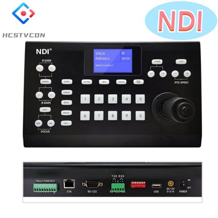NDI Joystick Controller Keyboard 3D Controller For Video Conference Youtube Live Streaming PTZ ...