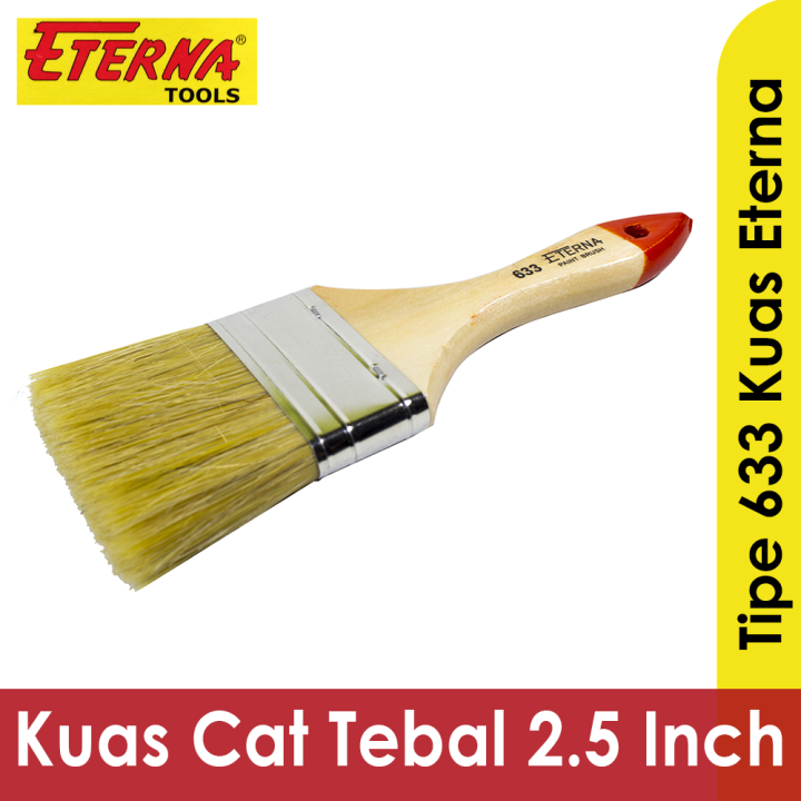 Kuas Eterna Bulu Tebal 2.5 Inch kuas cat tembok besi kayu 633 | Lazada Indonesia