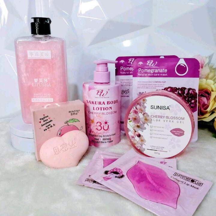 Barbie Pink Bundle - 1 pink amino acid body wash mabango + sakura ...
