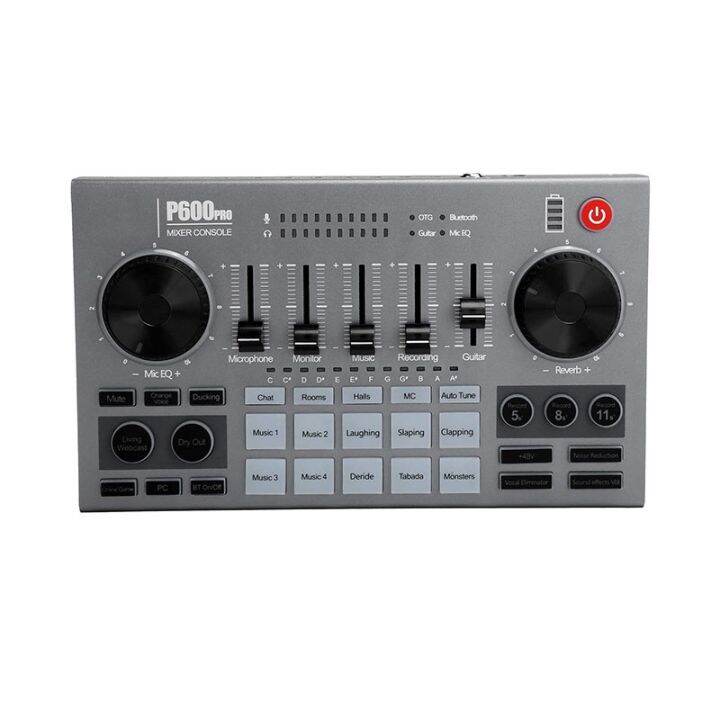 MelodyShow P600pro Mixer console sound card interface effect ซาวการ์ด ...