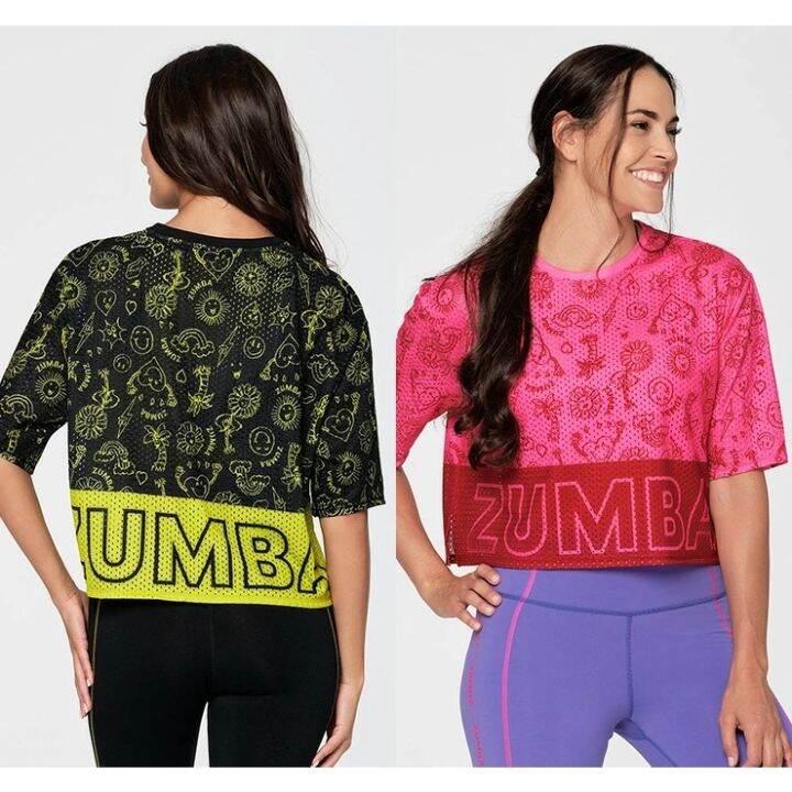 New arrived Zumba Mesh Boxy Crop Top zumba fitness Tank tops Z1T0 0243 | Lazada PH