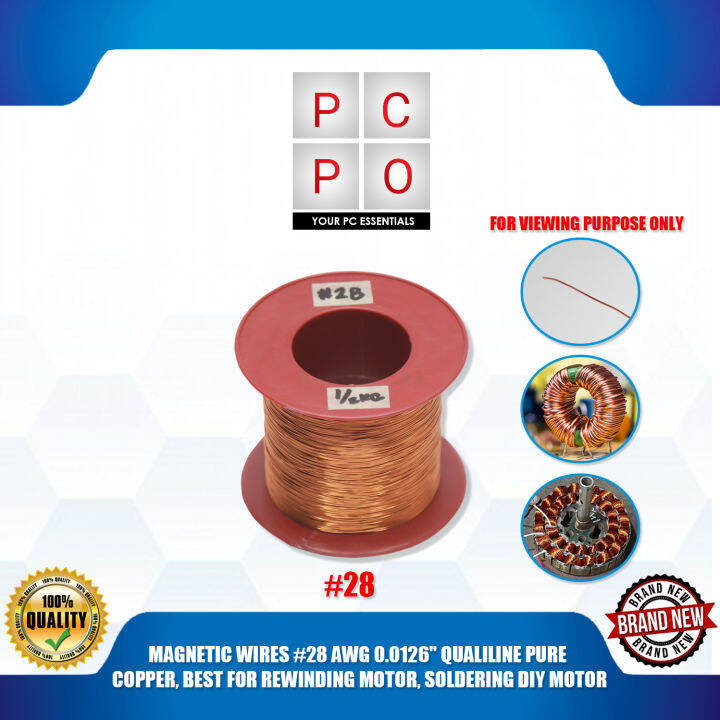 MAGNETIC WIRES #28 AWG 0.0126", QUALILINE PURE COPPER, BEST FOR ...