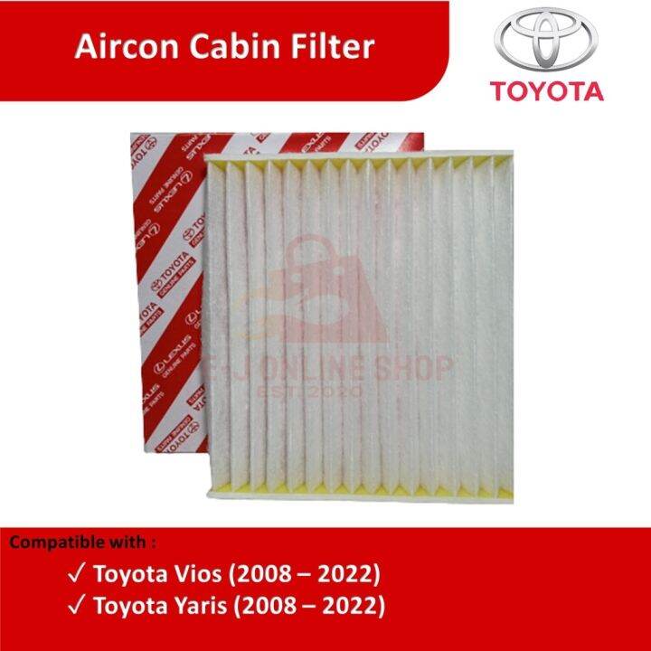 Aircon Cabin Filter for Toyota Vios (2008 - 2022) Toyota Yaris (2008 - 2022) Car Filter ...