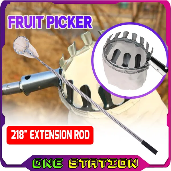Metal Fruit Picker Fabric Pengait Buah Gardening Tools Fruit Tree ...