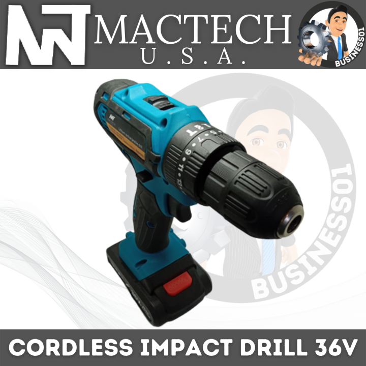 Mactech Cordless Impact drill 36v rechargeable power tool for House ...