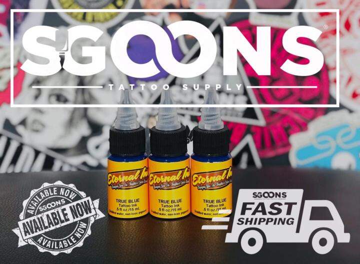 Professional & Original True Blue Eternal Tattoo Inks 1/2 oz. Made In ...