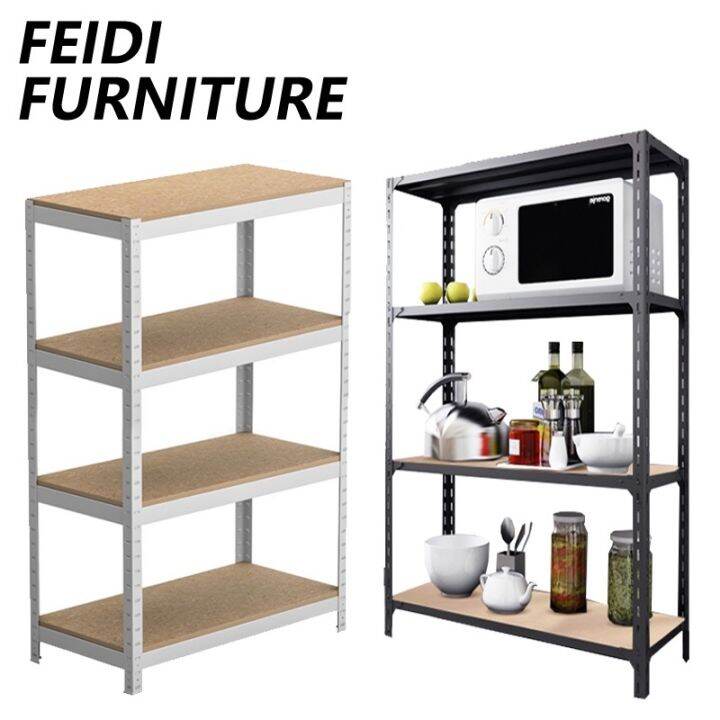 5 layer metal shelf white stainless Boltless steel for grocery ...