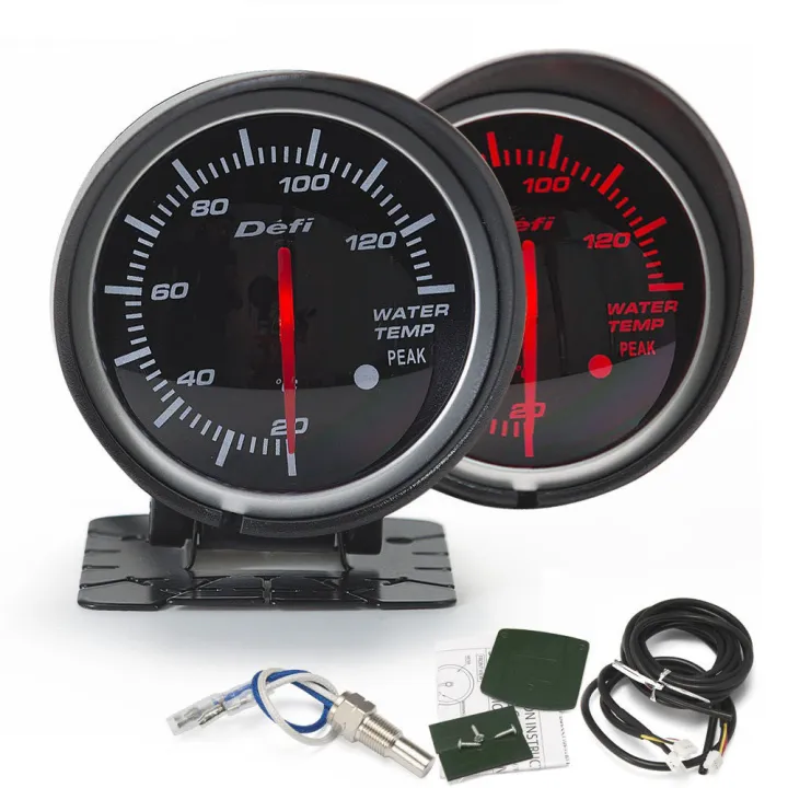 BF 60mm High Quality Auto Meter DEFI Racing Car Gauge With Red & White ...
