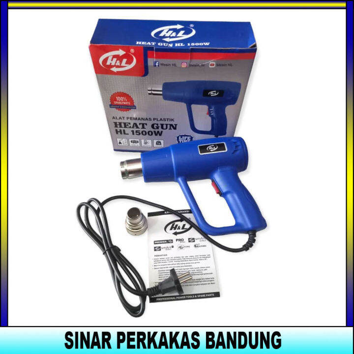 Hot gun Pemanas Sticker H&L / Hot Gun 1600 watt/ Heat Gun Air Pistol ...