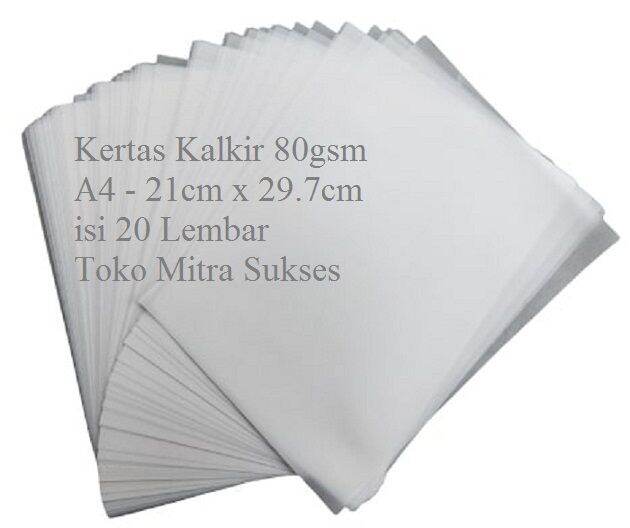 Kertas Kalkir A4 80gram isi 20 Lembar | Lazada Indonesia