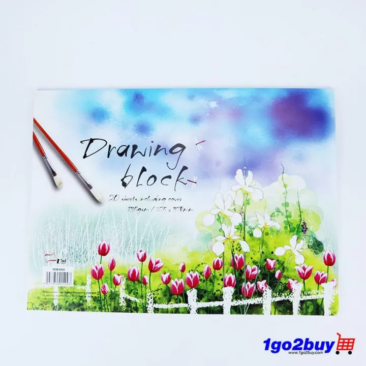 [Uni Paper] B4 Drawing Bock 20's 135Gsm (SDB1400) | Lazada