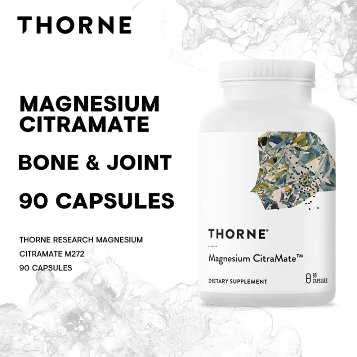 Thorne Research Magnesium CitraMate 90 Capsules (BBE: 09/2024) | Lazada PH