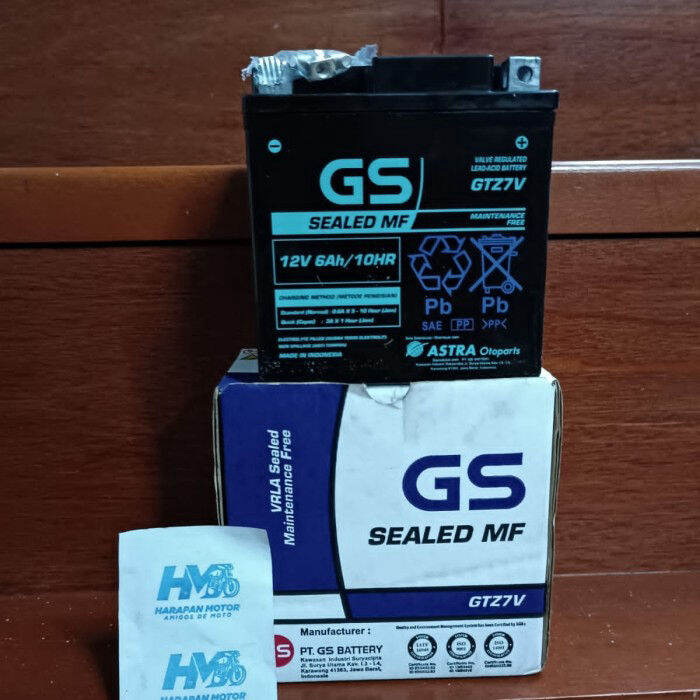 Aki Kering GTZ7V Aki Nmax GS Astra GSMF-GTZ-7V | Lazada Indonesia