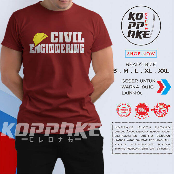 Kaos Civil Engineering Teknik Sipil Baju Distro | Lazada Indonesia