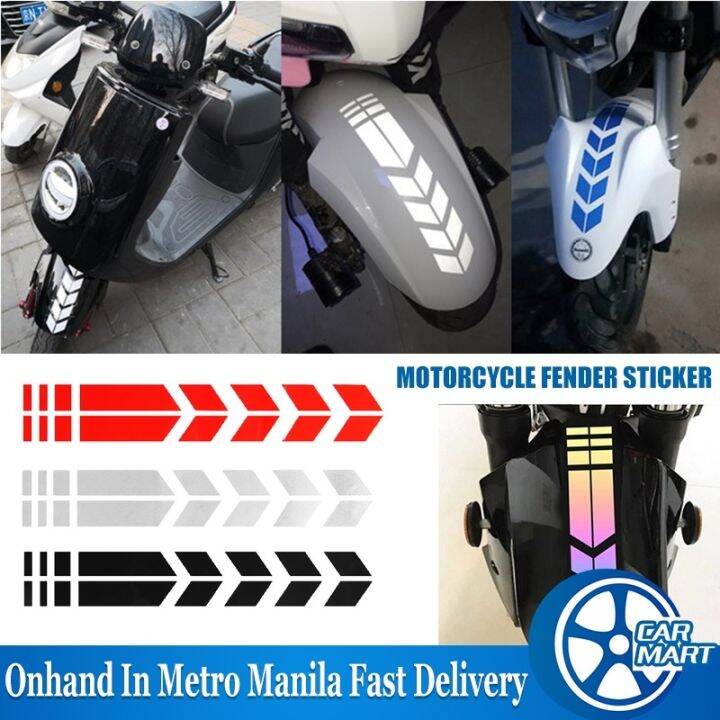 MUD FLAPS Motorcycle Mudguard Car Stickers Reflective Tape Safety ...