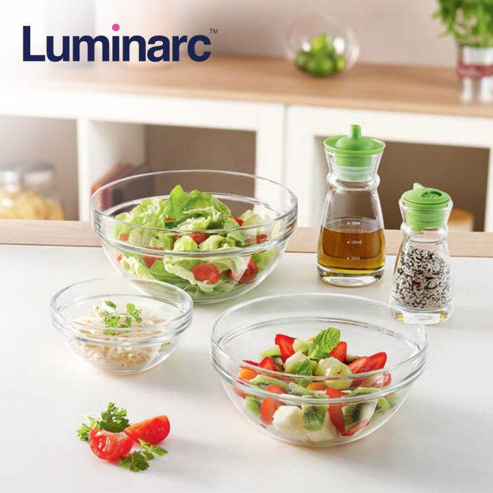 Luminarc 10cm Empilable Stackable Bowl Set 6pcs Sauce Dish Glass Bowl ...