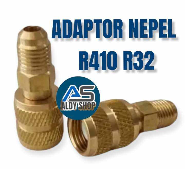 BEST SELLER Nepel selang manifold r32 R410 / Adaptor Nepel r 410 r32 ...