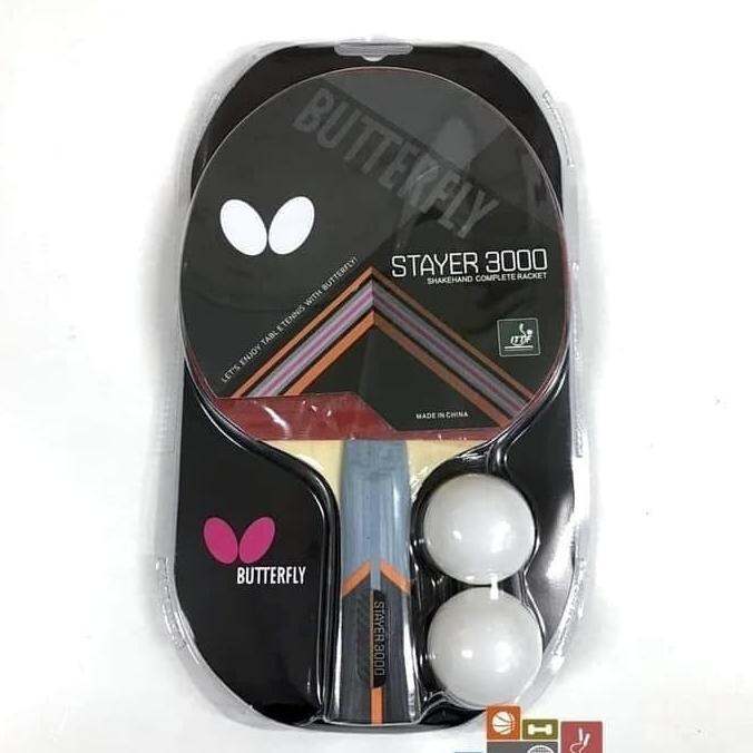 Bat-bet-bat Pingpong tenis meja Butterfly Stayer 3000 | Lazada Indonesia