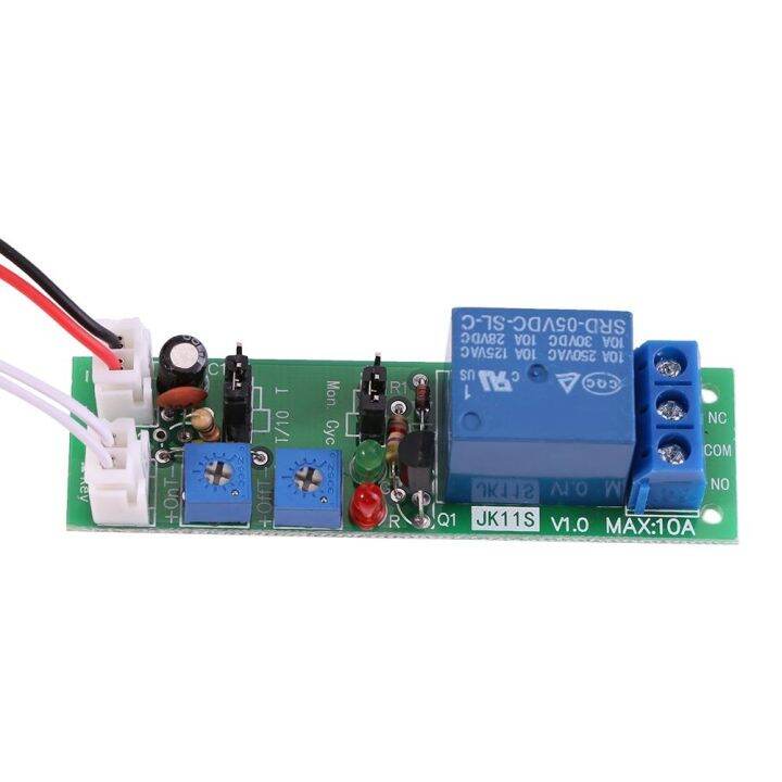 Timer Relay Delay Module Adjustable Cycle Timer Time On/Off Switch Relay Board Electrical Timing ...