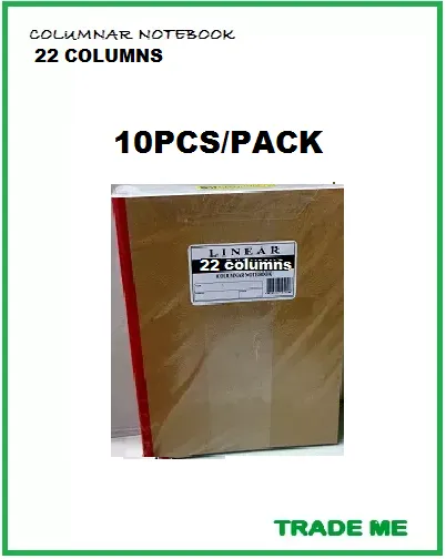LINEAR COLUMNAR NOTEBOOK 22 COLUMNS -PACK OF 10 | Lazada PH