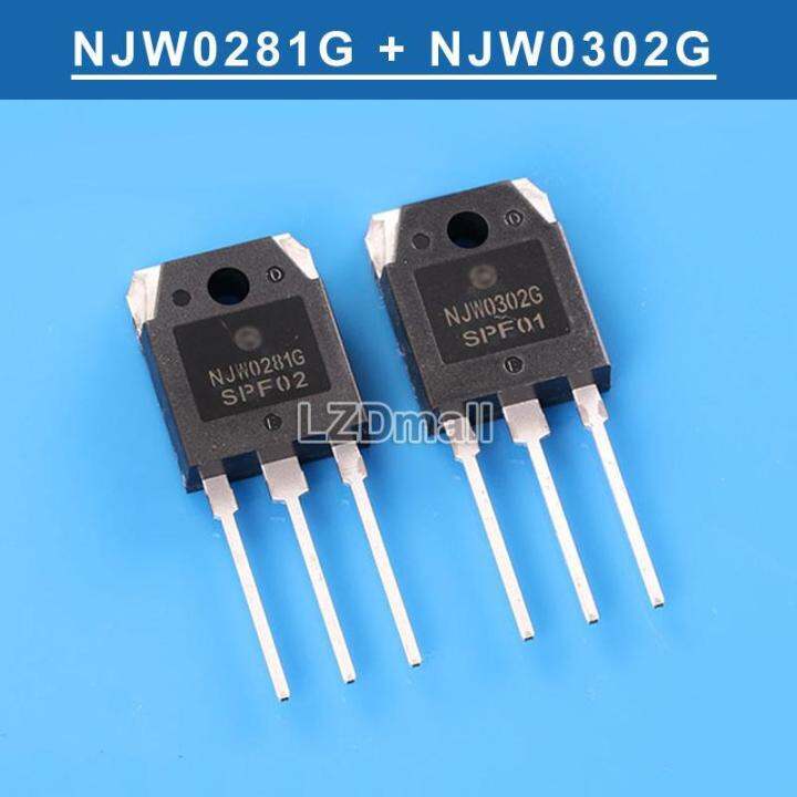 2คู่ Original ( 2Pcs Njw0302g + 2Pcs Njw0281g ) To-3P Njw0302 Njw0281 Npn Pnp 15A 250V 150W ...