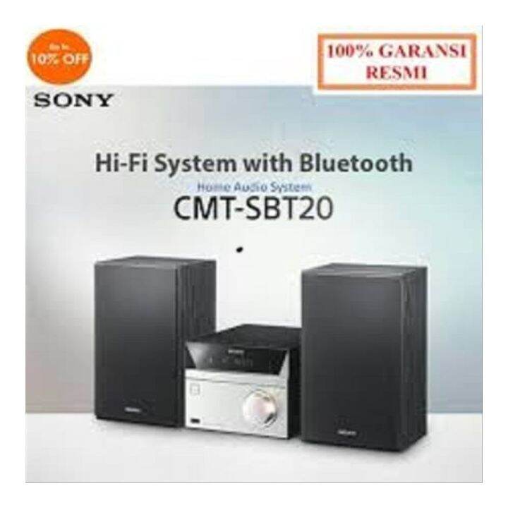 SONY Compo CMT SBT20 Hifi System USB Bluetooth NFC FM Radio | Lazada ...