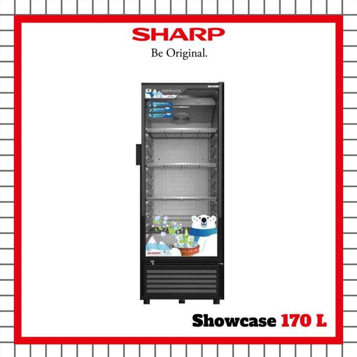 SHOWCASE SHARP 170 LITER SCH-170FS - BLACK | Lazada Indonesia
