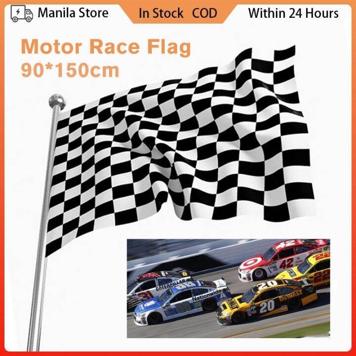 90x150cm F1 Racing Flag Classic Black White Checkered Racing Flag ...