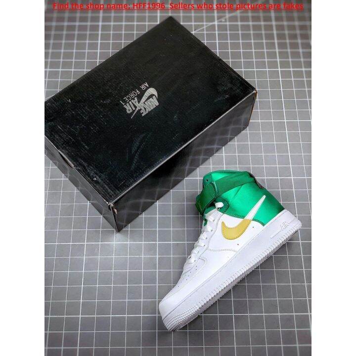 (HY)(HFF1996) NIKE Force 1 High NBA Silk Celtic Green Sports shoes ...