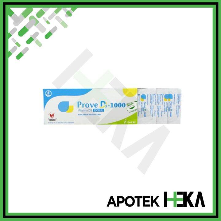Prove D3 1000 IU Kalbe - Vitamin D3 Box 30 Tablet | Lazada Indonesia