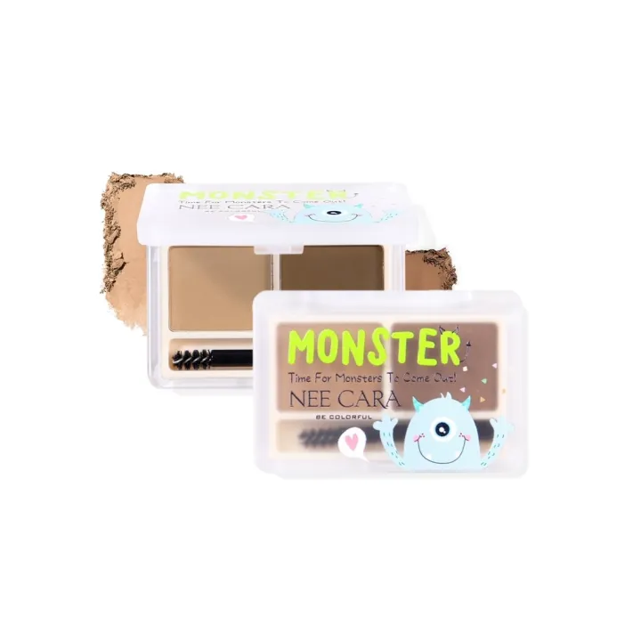 NEE CARA MONSTER BROW EYEBROW POWDER (N1968) : นีคาร่า พาเลทคิ้วมอนส์เต ...