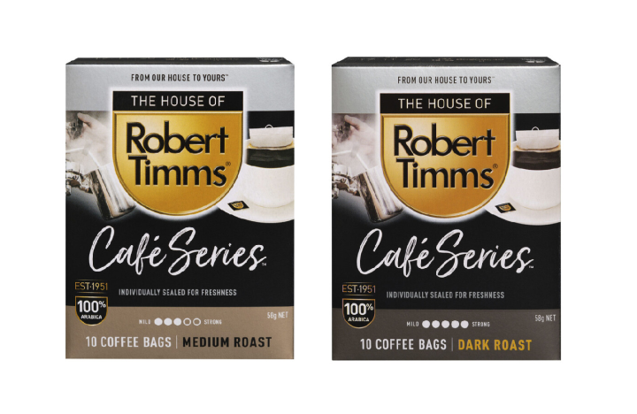 Robert Timms Cafe Series Arabica Medium Roast OR Dark Roast Coffee Bags ...