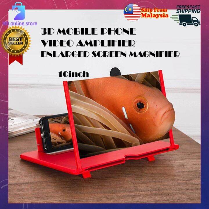10 Inch Mobile Phone Screen Amplifier 3D Stand Effect High Definition ...