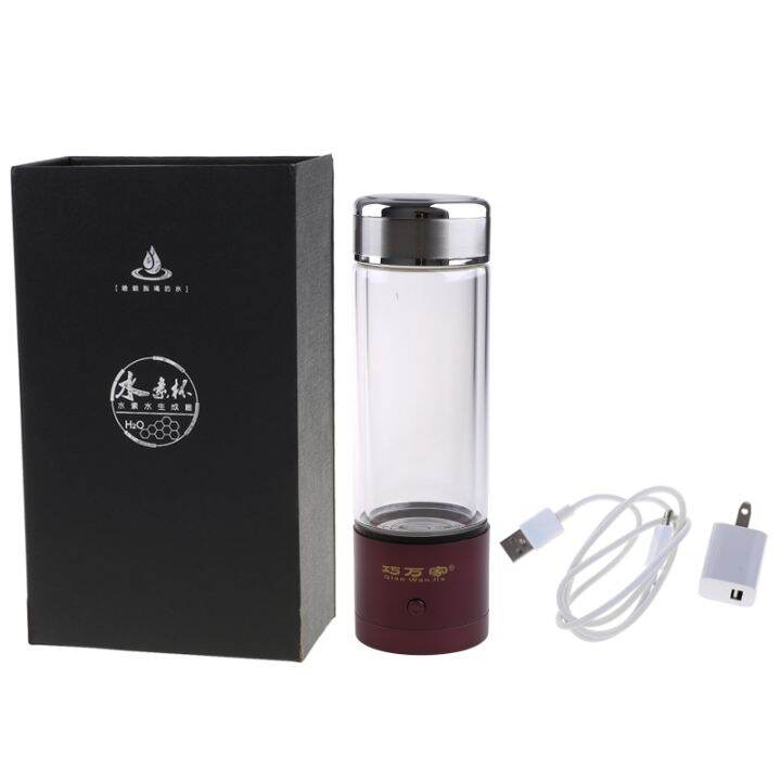 Hydrogen Rich Water Generator Bottle Glass Cupbody SPE & PEM Dual ...