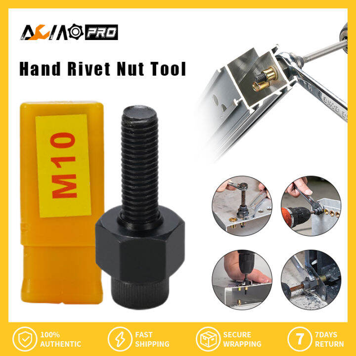 AumoPro 1pcsRivnut Tool Head Nuts Manual Riveter Hand Rivet Nut Tool ...