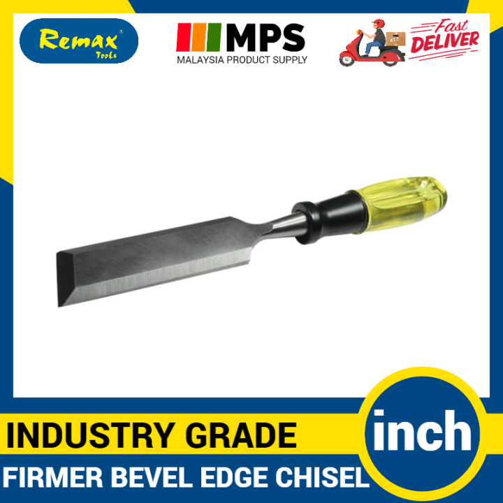 Remax Wood Chisel for Woodworking, High Quality Steel Beveled Edge Blade, Durable PVC High ...