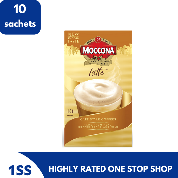 Moccona Latte Café Style Coffee, 10 sachets (16g x 10) | Lazada PH
