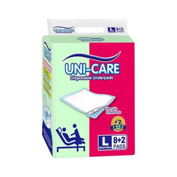 Uni-Care Disposable Underpads Packed 8+2 Large | Lazada PH