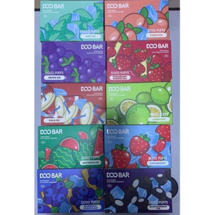zy591 DOO BAR legal 100 DISPOSABLE POD VAPE 5000 PUFFS | Lazada PH