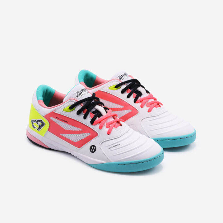รองเท้าฟุตซอลเบรกเกอร์ Breaker CM Pro (CM011) สี WHITE-LEMON | Lazada.co.th