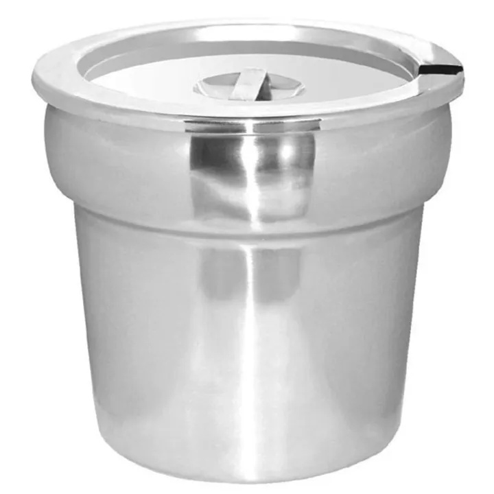 4LT Stainless Steel Soup Bain Marie Insert CATERING (SOUP CHAFER ...