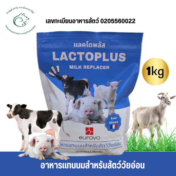LACTOPLUS แลคโตพลัส นมผงสำหรับสัตว์วัยอ่อน 1 กิโลกรัม | Lazada.co.th